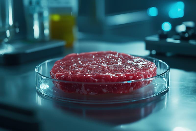 Meat Being Inspected in a Laboratory. Generative Ai Stock Photo - Image ...