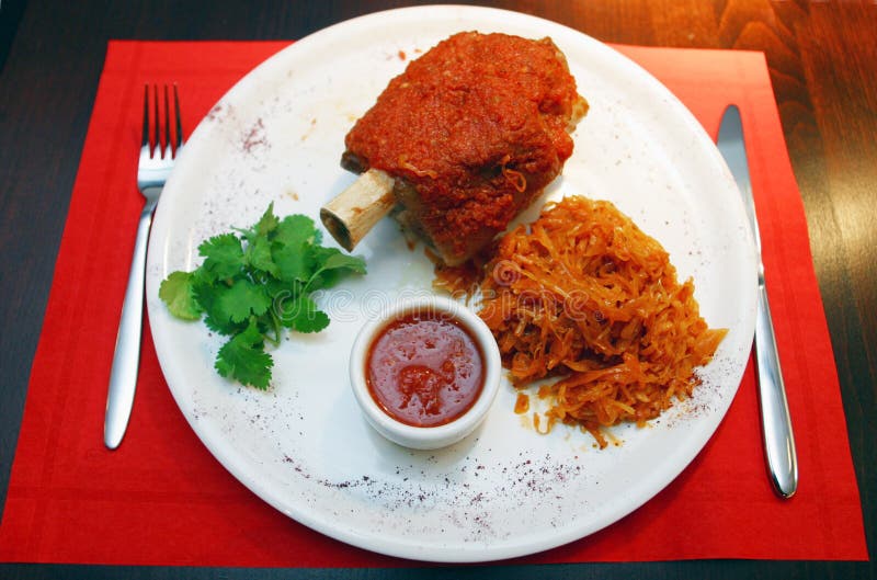 Meat on bone stock image. Image of relish, setting, nutrition - 117225