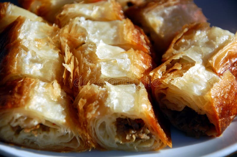 963 Burek Traditional Turkish Meat Pie Stock Photos - Free & Royalty ...