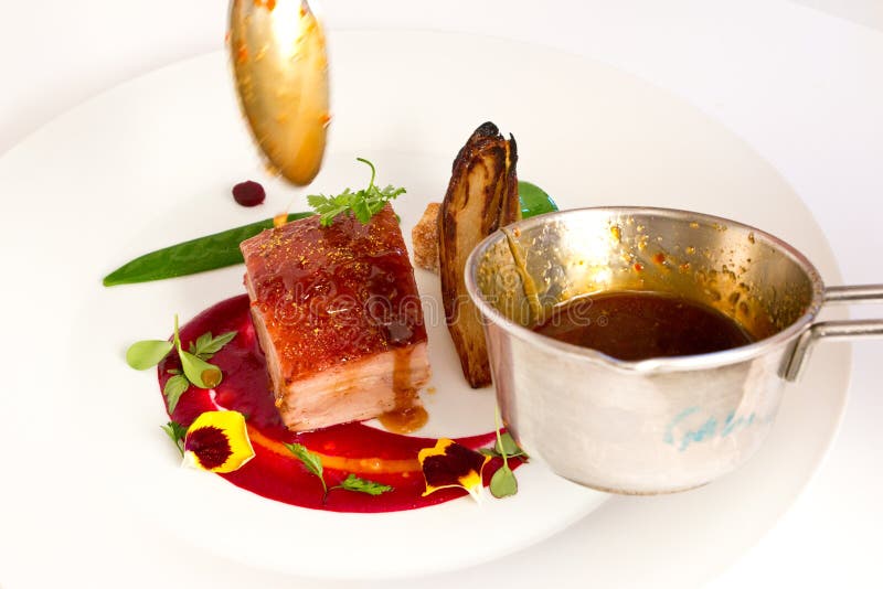 Meat chef stock image. Image of dinner, plate, catering - 90549353