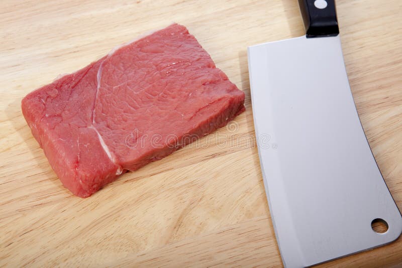 Meat cleaver stock photo. Image of blade, domestic, aluminum - 18583166