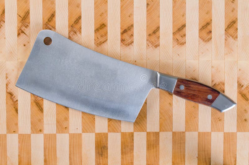 Meat Cleaver stock image. Image of kitchen, slicer, butcher - 32410125