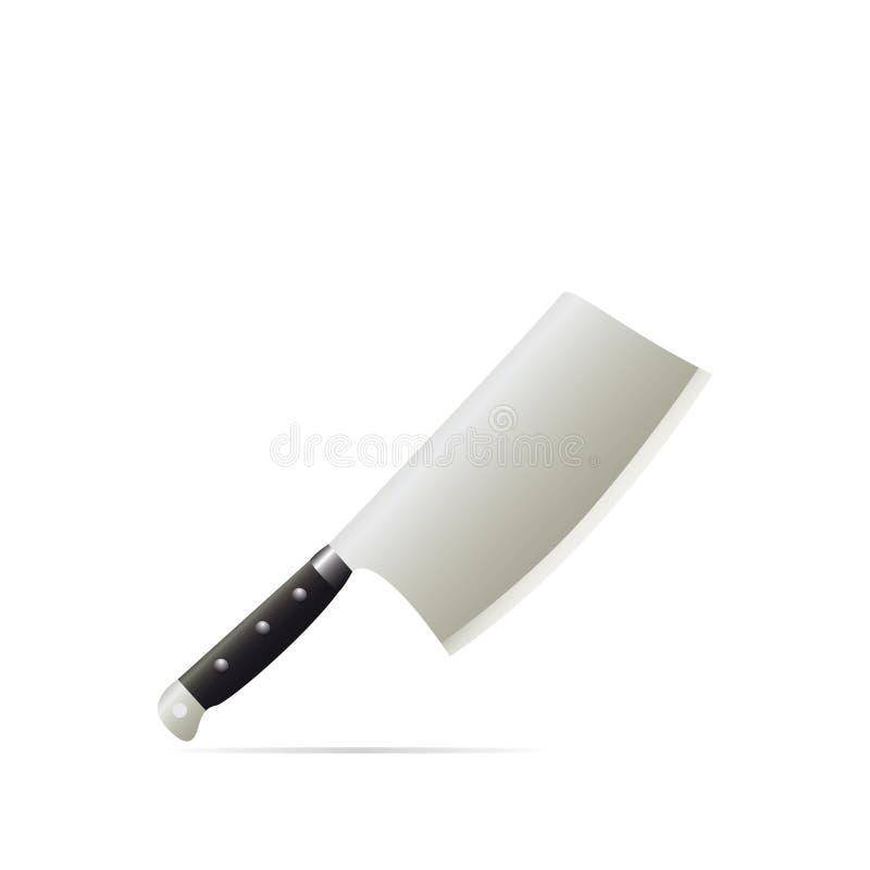 Meat Cleaver. Vector Illustration Decorative Design Stock Vector ...