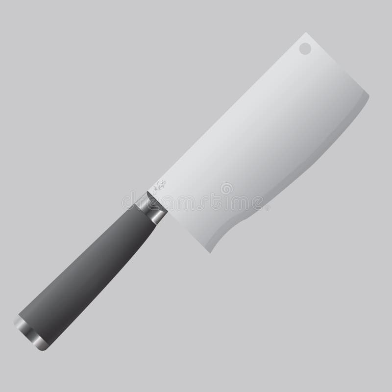 Meat Cleaver. Vector Illustration Decorative Design Stock Vector ...