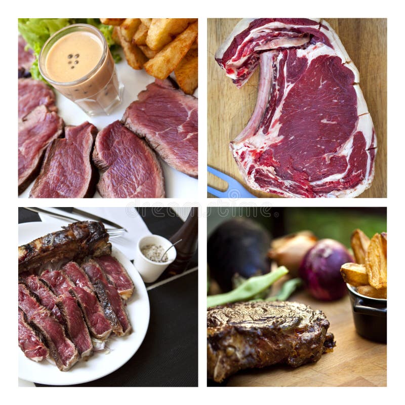 Meat collage stock photo. Image of recipe, appetizing - 48647222