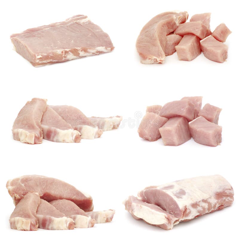 Meat collection stock photo. Image of isolated, pink - 268795358