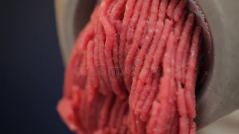 Meat Coming Out of the Meat Grinder Stock Footage - Video of domestic ...