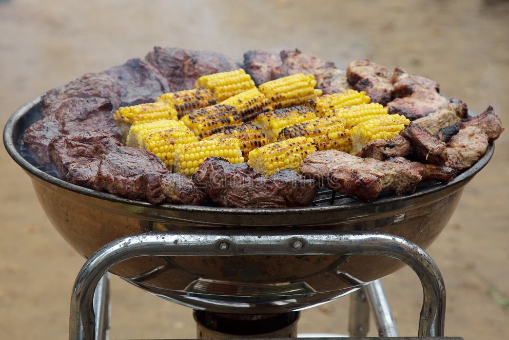 Meat and corn stock image. Image of meat, pork, corn - 10923293