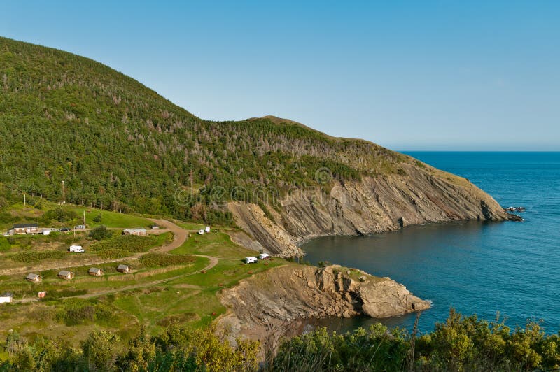 Meat Cove, Cape Breton Island Stock Image - Image of outside, landscape ...