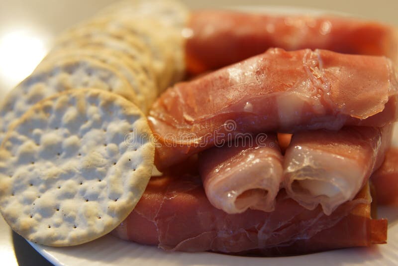 Meat and crackers stock photo. Image of platter, cheese - 38848138