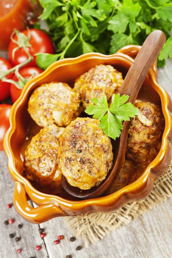 Meat cutlets with cabbage stock image. Image of gourmet - 71186517