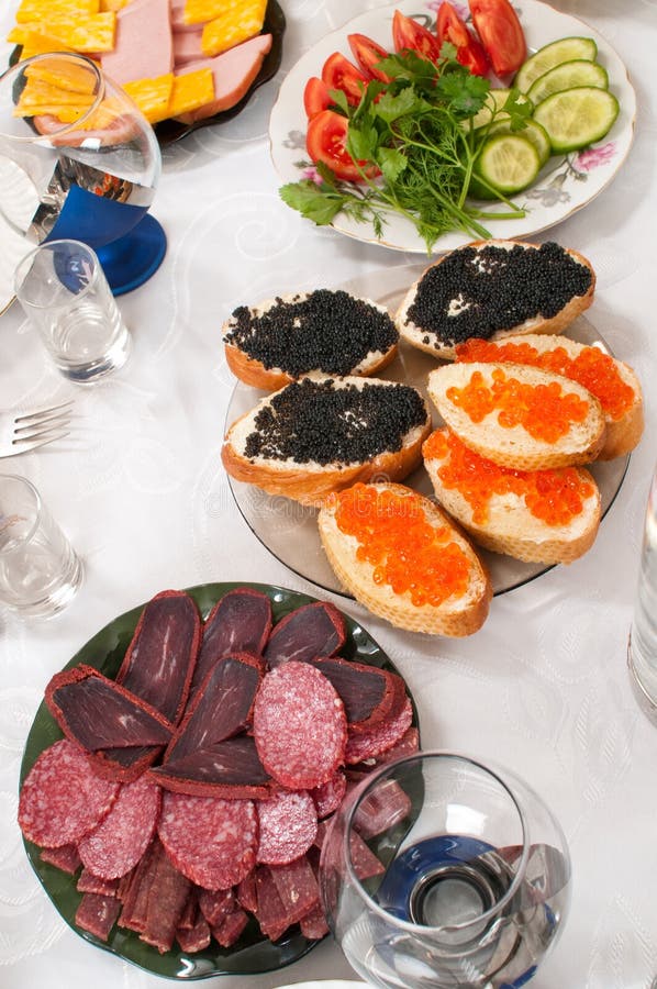 Meat delicacies. stock photo. Image of feast, dinner - 17379026