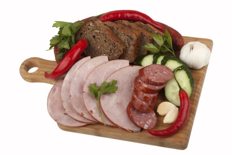 Meat delicacies stock photo. Image of parsley, board - 27947912