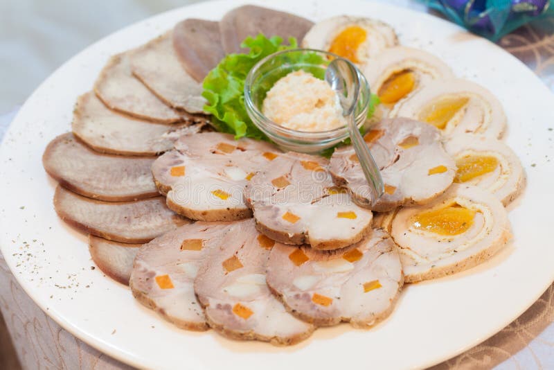 Meat delicacies stock photo. Image of herb, healthy, cooked - 50610468