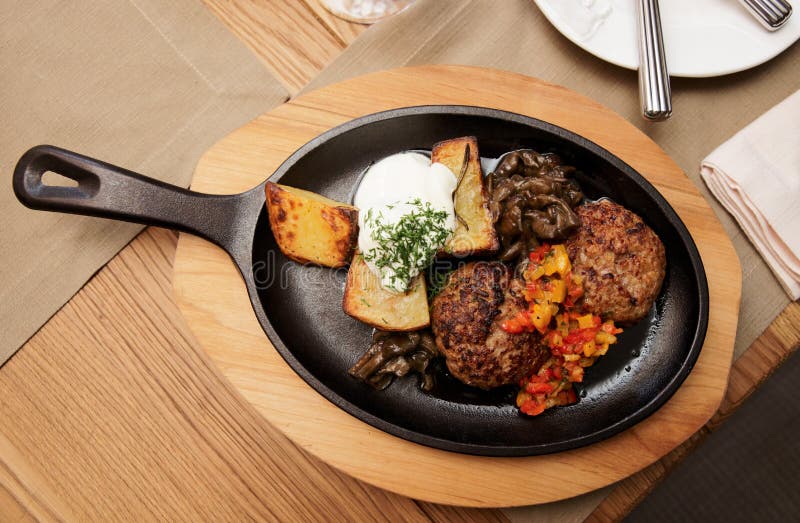 Meat dish stock photo. Image of pork, tasty, unhealthy - 13815174