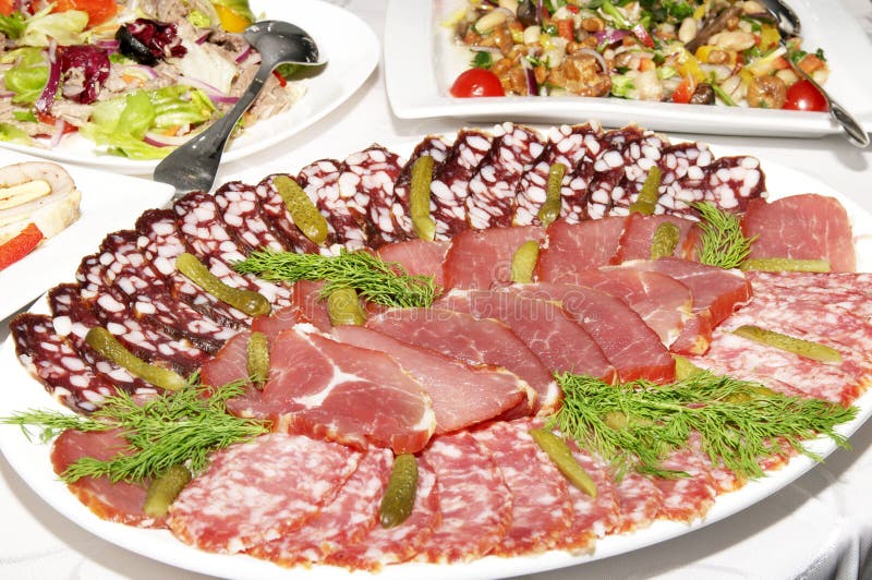 Meat dish stock photo. Image of food, beef, dinner, green - 24029156