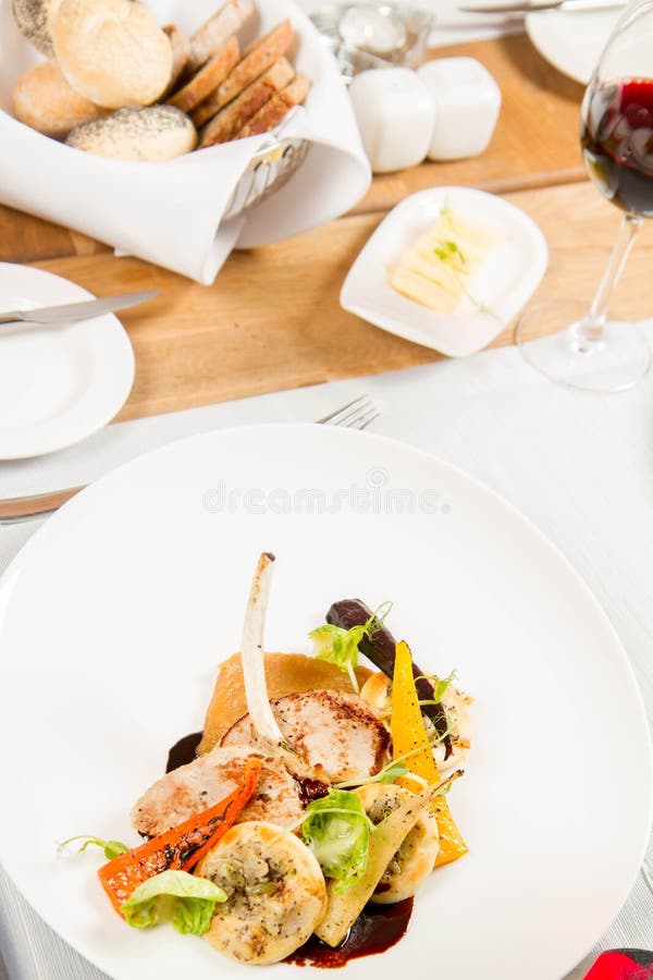 Meat dish stock photo. Image of diet, bread, cuisine - 115759222