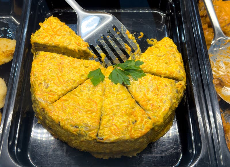 Meat Dishes on Display in the Dining Room Stock Photo - Image of ...