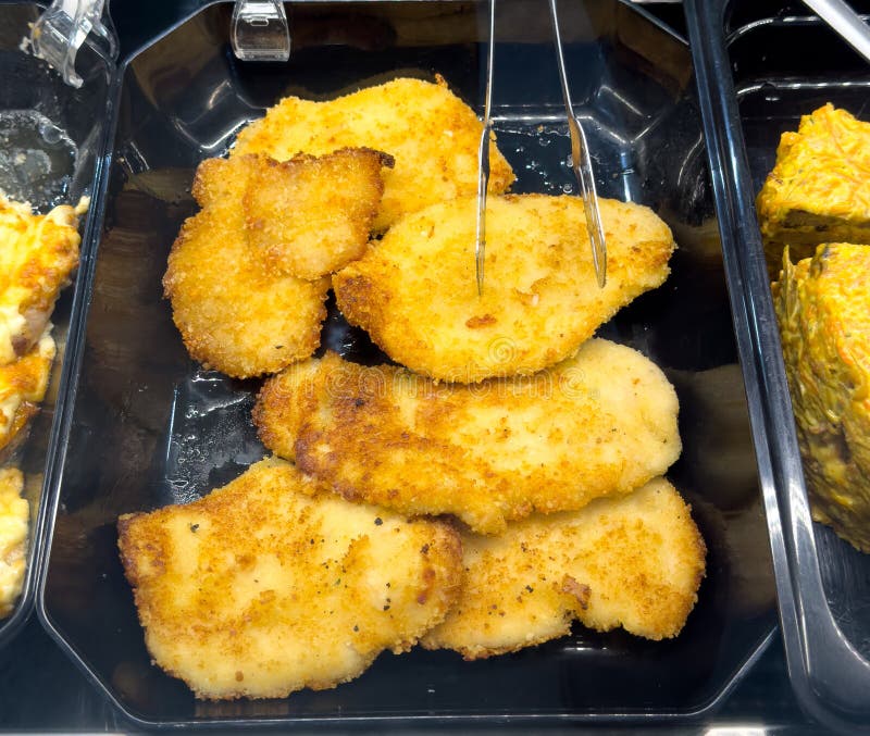 Meat Dishes on Display in the Dining Room Stock Photo - Image of dining ...