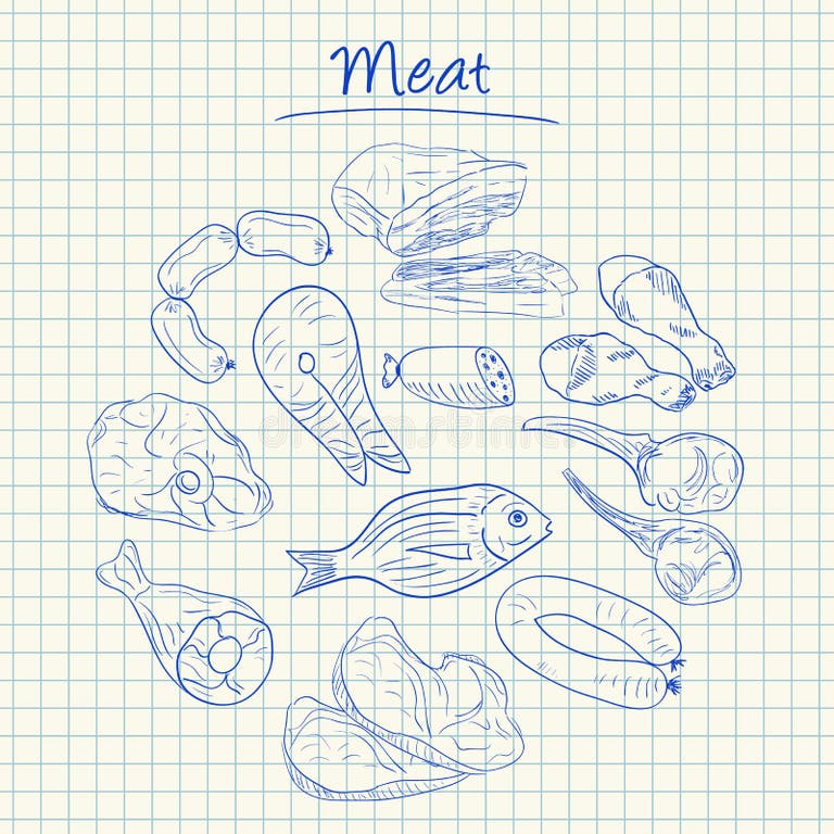 Meat Paper Stock Illustrations – 31,356 Meat Paper Stock Illustrations ...