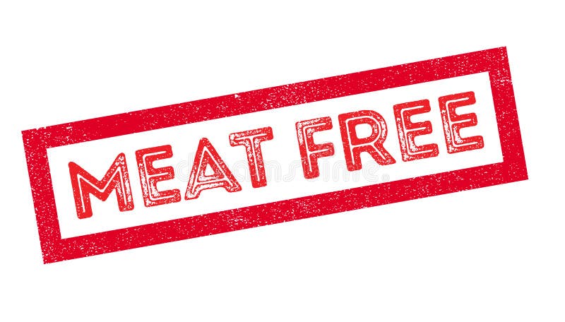 Meat Free rubber stamp stock illustration. Illustration of grungy ...