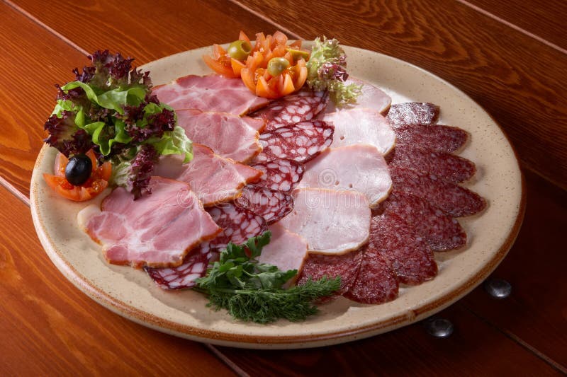 Meat gourmet foods stock photo. Image of cookery, wooden - 6826570