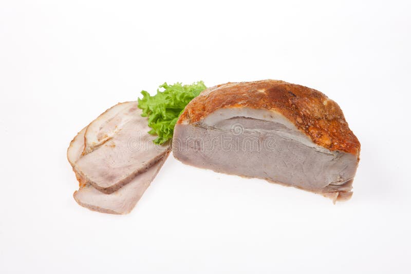 Meat with Greenery stock photo. Image of white, studio - 204267018
