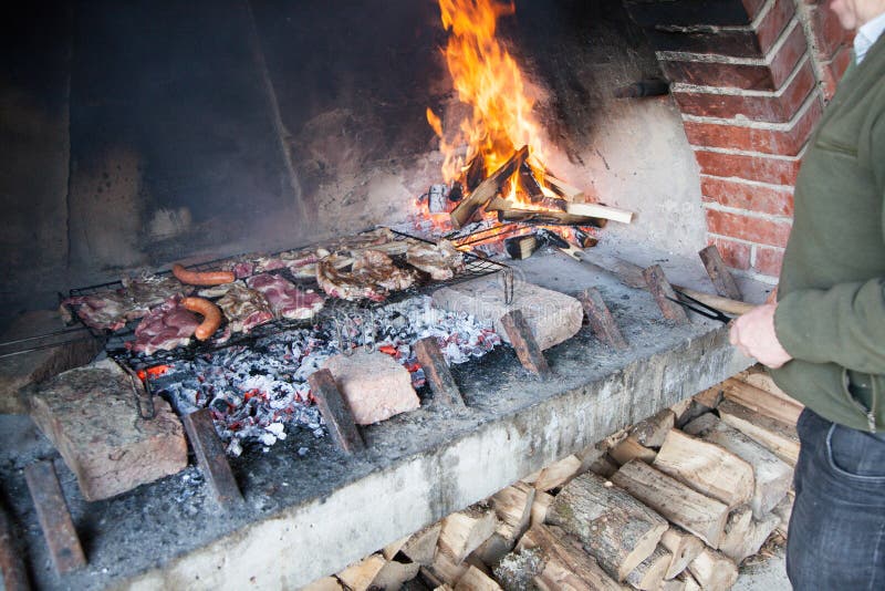 Meat on the grill stock image. Image of grill, roast - 110482943