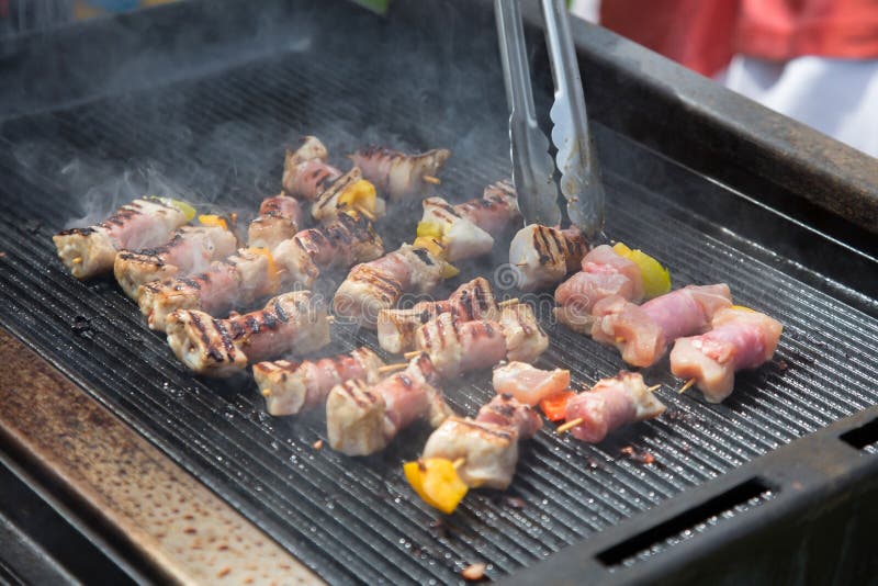 Red meat grill - barbeque stock photo. Image of fish - 31917118