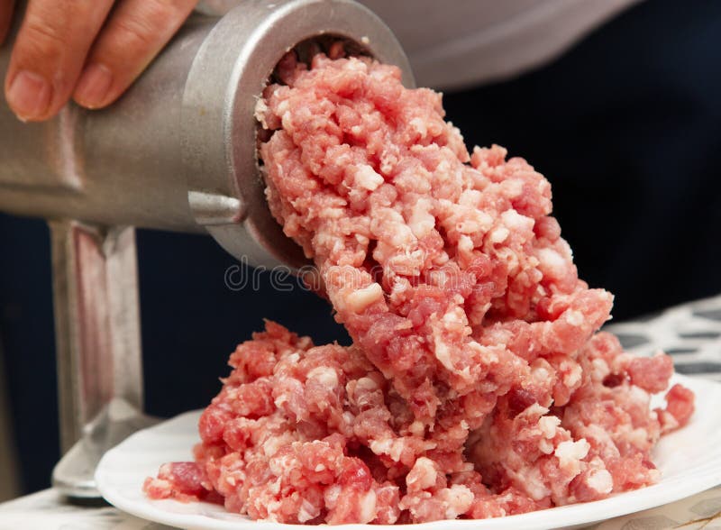Meat Grinder for Cooking Meatballs Stock Photo - Image of ingredient ...