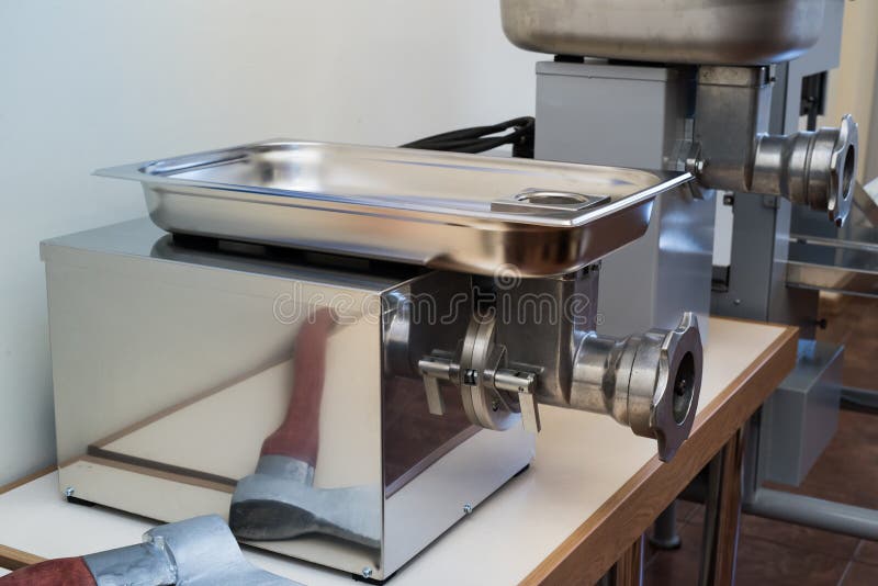 Meat grinder stock image. Image of electrical, metal - 69172243