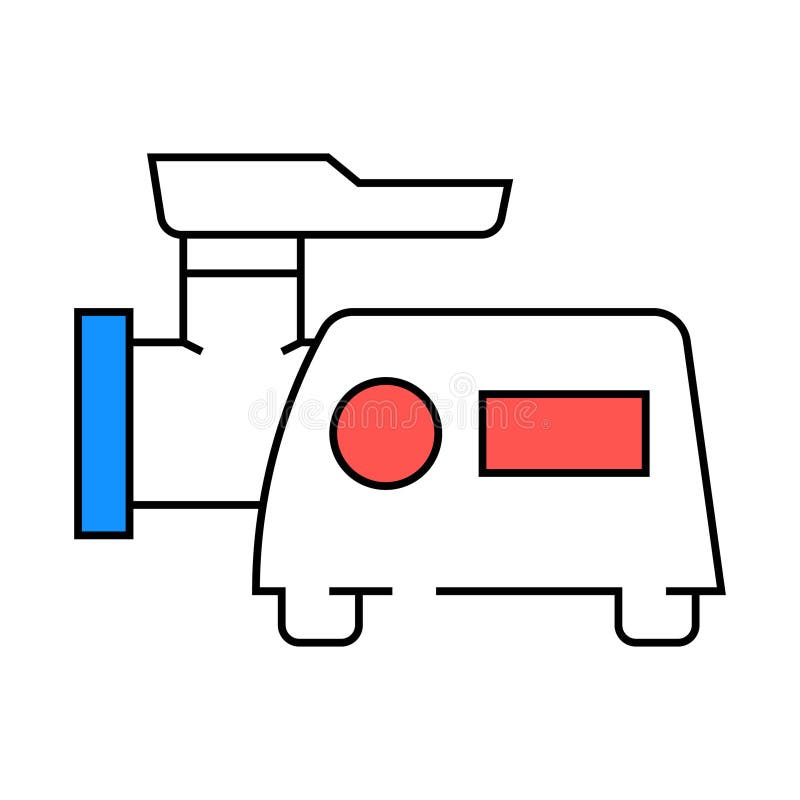 Meat Grinder Chopper Icon Color Illustration Stock Illustration ... Meat Grinder Chopper Icon Color Illustration Stock Illustration ...