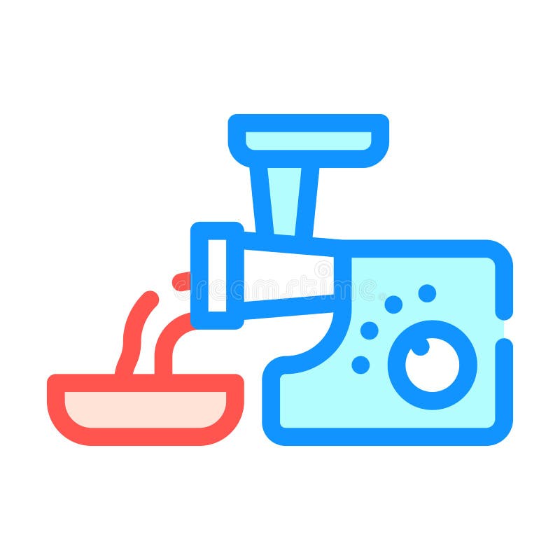 Meat Grinder Color Icon Vector Symbol Illustration Stock Vector ...