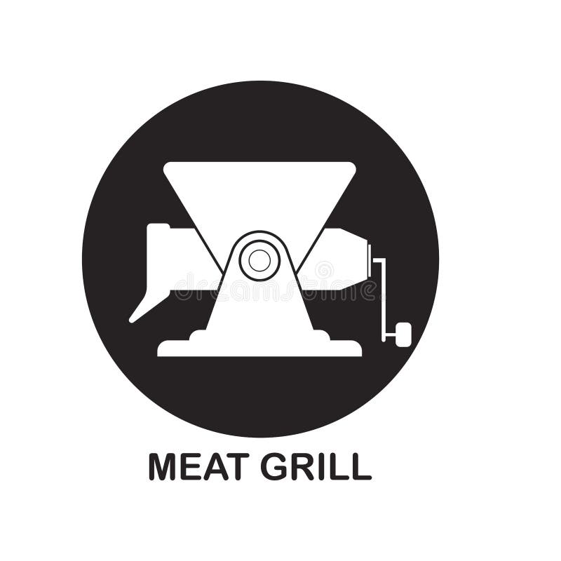 Meat grinder icon stock illustration. Illustration of icon - 265738479