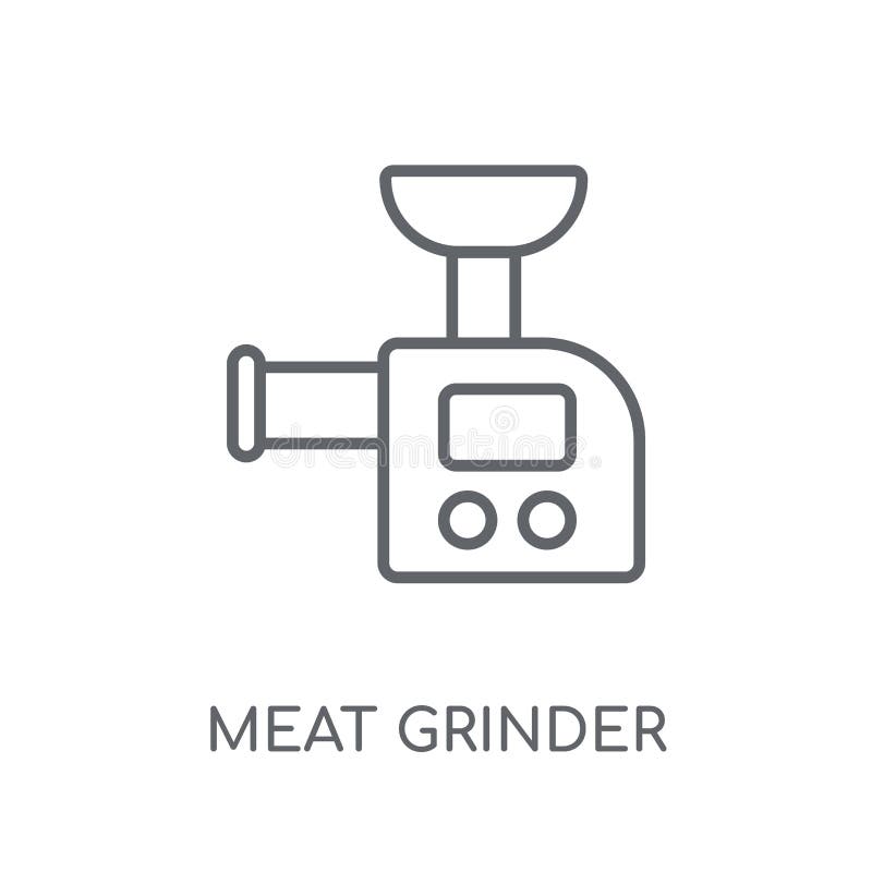 Meat Grinder Linear Icon. Modern Outline Meat Grinder Logo Conce Stock ...