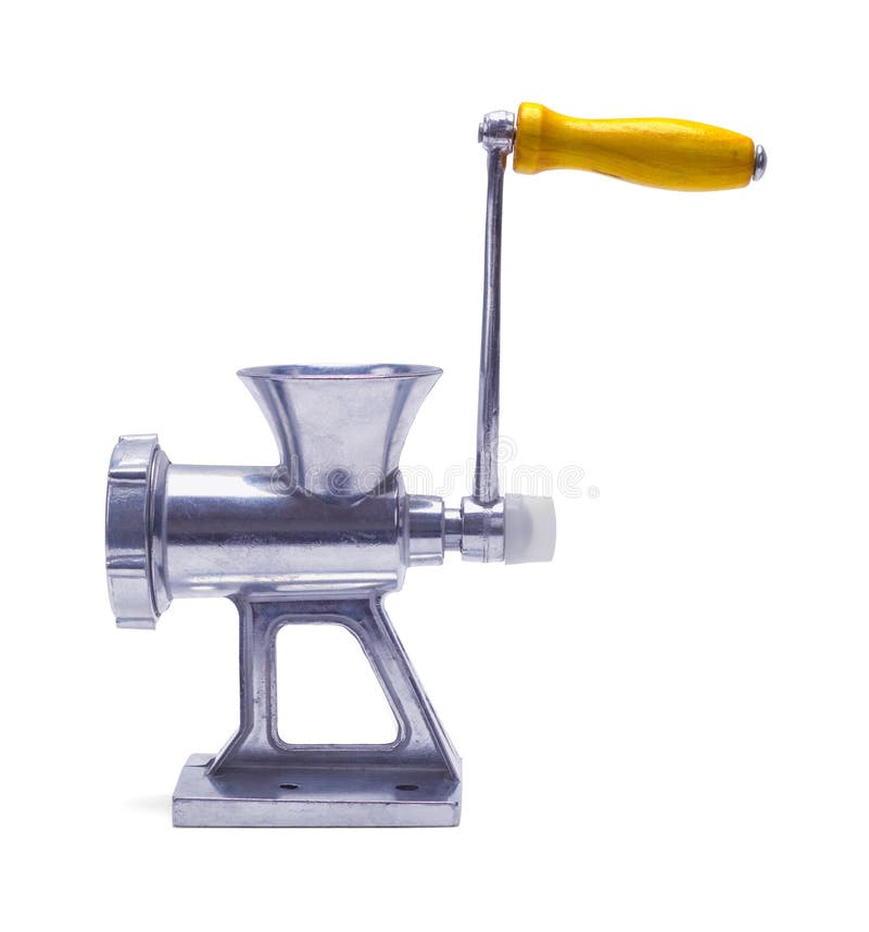 Meat Grinder Side View stock image. Image of wood, aged - 192382555