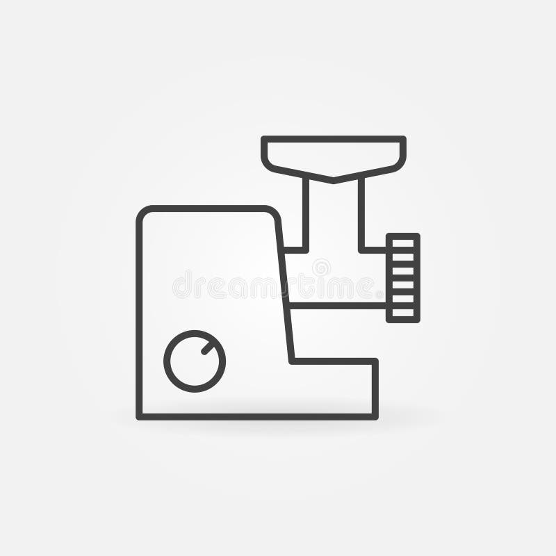 Meat Grinder Vector Concept Icon in Thin Line Style Stock Vector ...