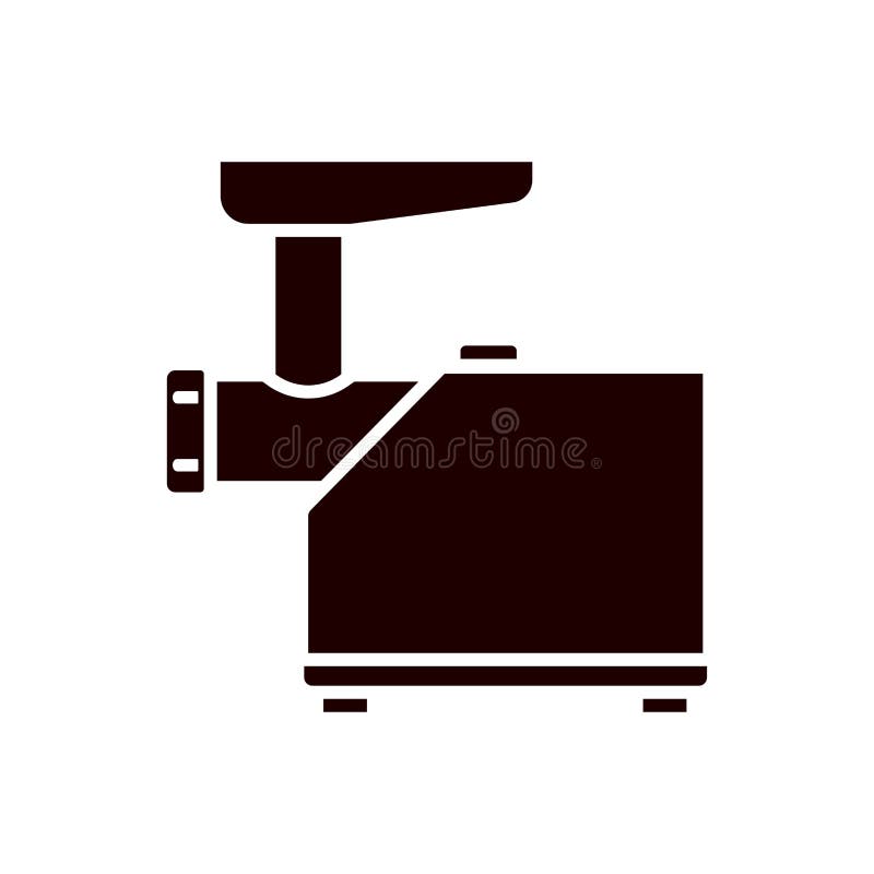 Meat Grinder Vector Icon. Filled Flat Sign. Stock Illustration - Illustration of graphics, pixel ...