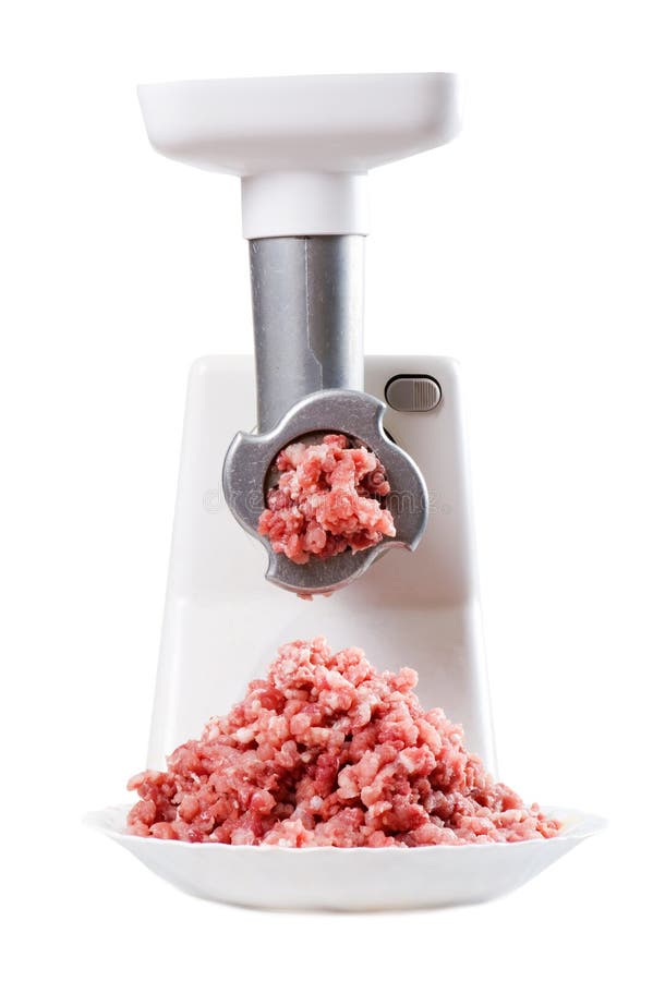 Meat grinder on white stock photo. Image of electric - 20622860