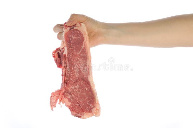 Meat in hand stock image. Image of colorful, washed, cholesterol - 13335155