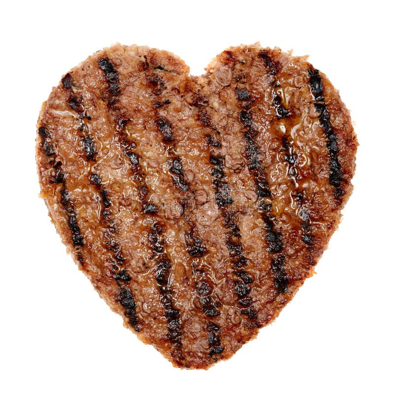 Meat heart stock photo. Image of white, symbol, snack - 13190278