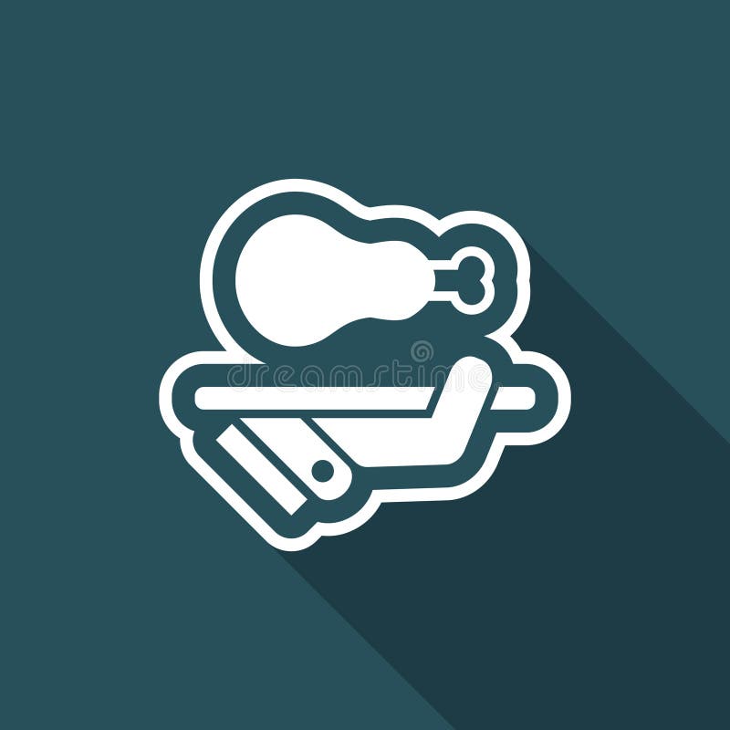 Meat icon stock vector. Illustration of dining, beef - 118520967