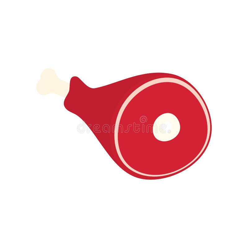 Meat icon logo free vector stock vector. Illustration of tenderloin ...
