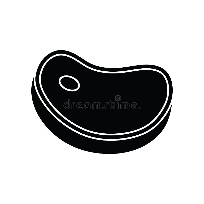 Meat icon vector food sign stock vector. Illustration of lamb - 184523557