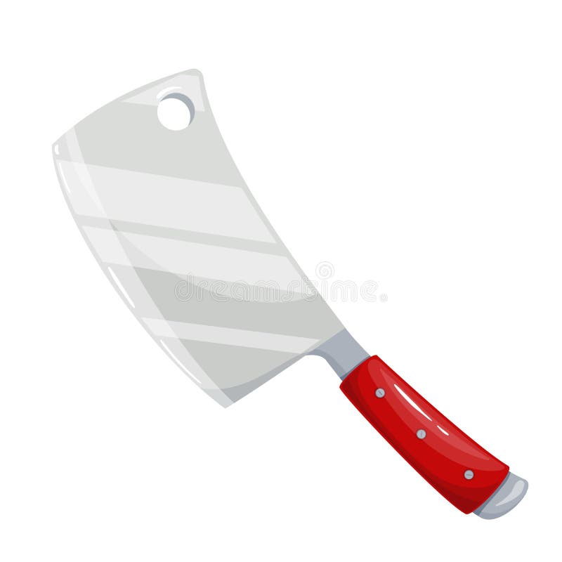 Meat Kitchen Cleaver Butcher Knife Outline Icon Stock Vector Illustration Of Sketch Chinese