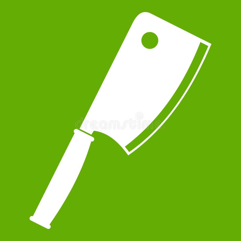 Meat knife icon green stock vector. Illustration of knife - 98894417