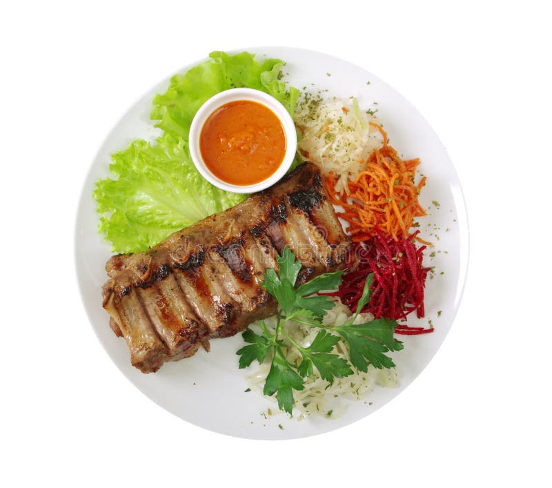 Meat lamb on rib stock image. Image of appetizing, dinner - 20143681