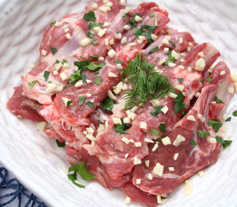 Meat of a lamb stock image. Image of dish, freshness - 37199605