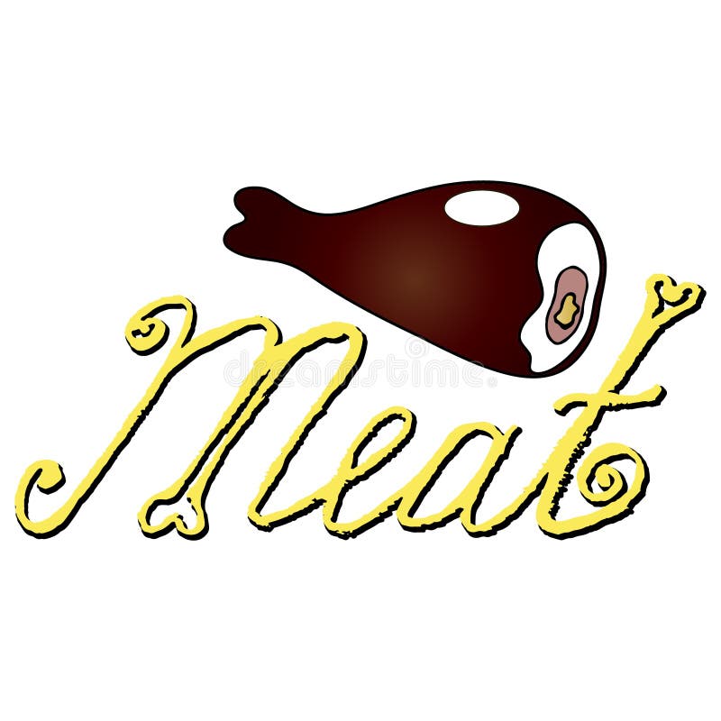 Meat. Letters from Texture of Fresh Meat. Raw Red Pork, Beef Stock ...