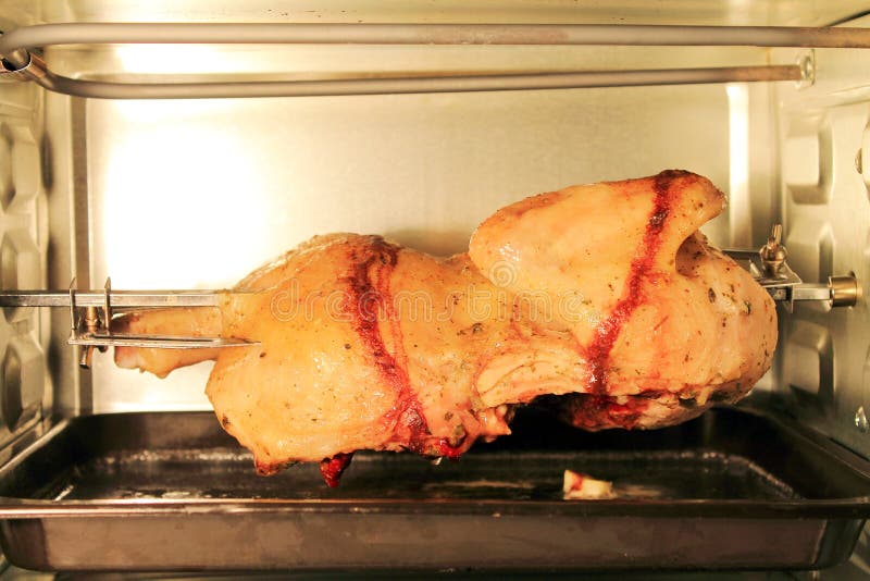The meat in the oven stock photo. Image of kitchen, seasoning - 79816358